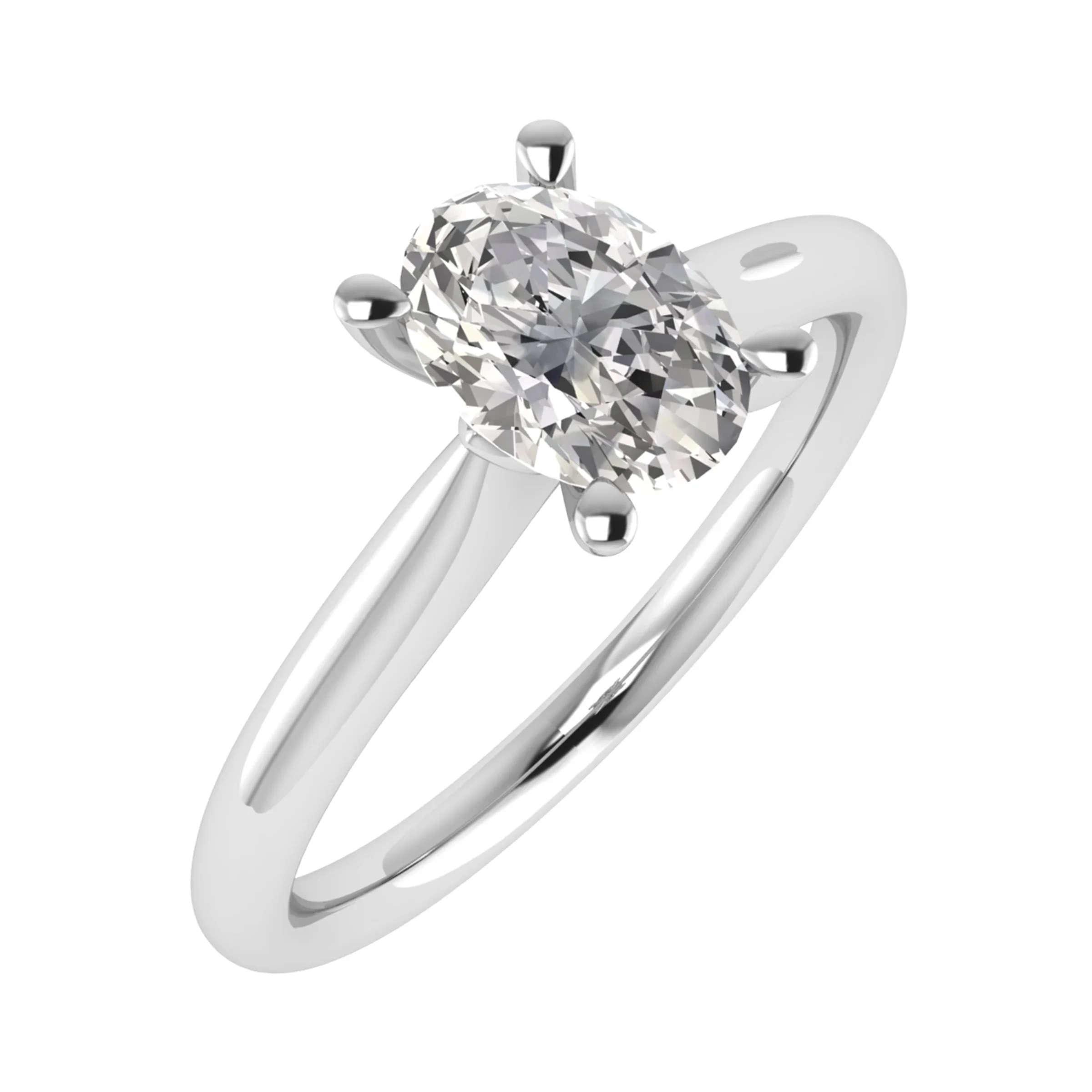 Oval Diamond Engagement Ring - Shining Diamonds
